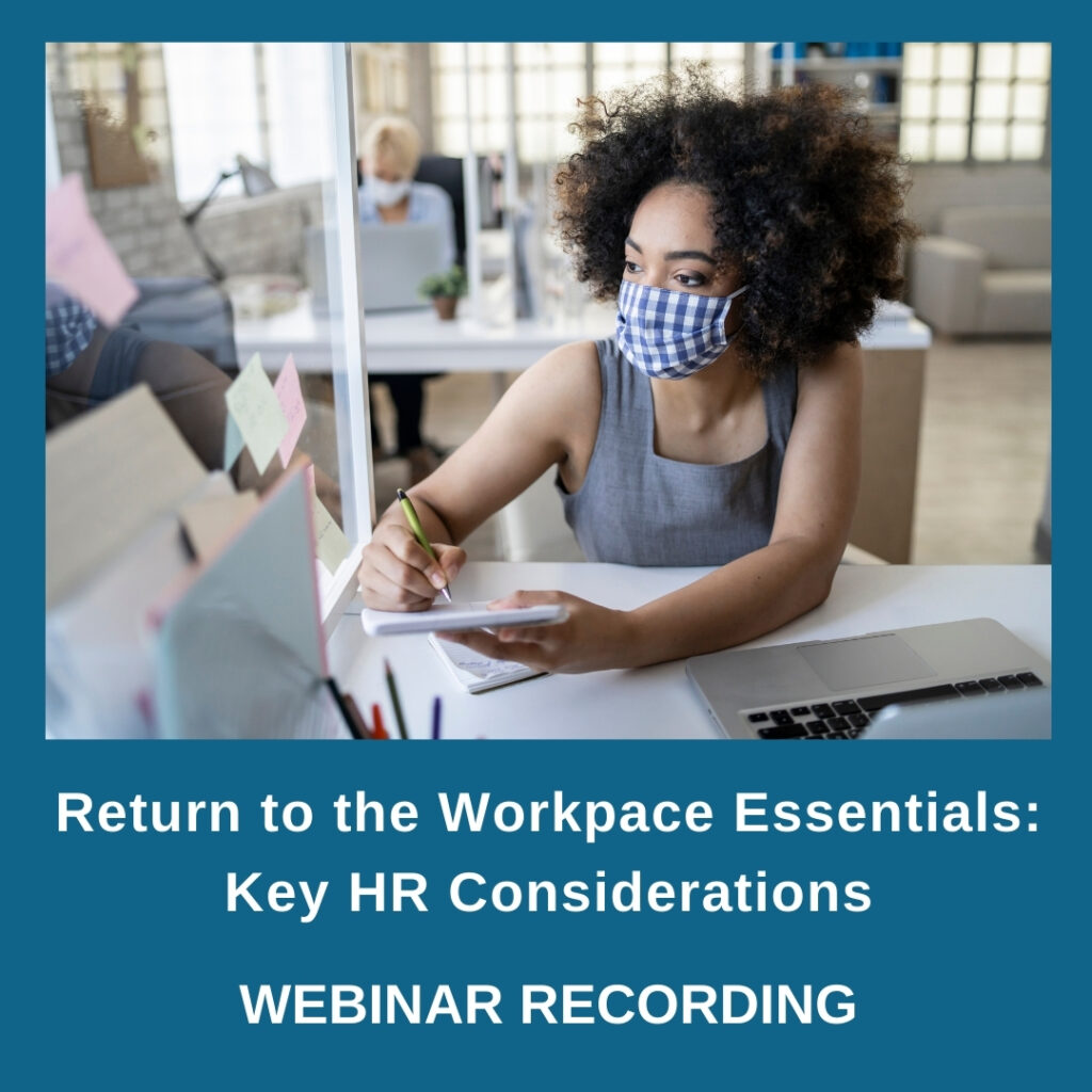 Return to the Workplace Essentials: Key HR Considerations - MaxPeople
